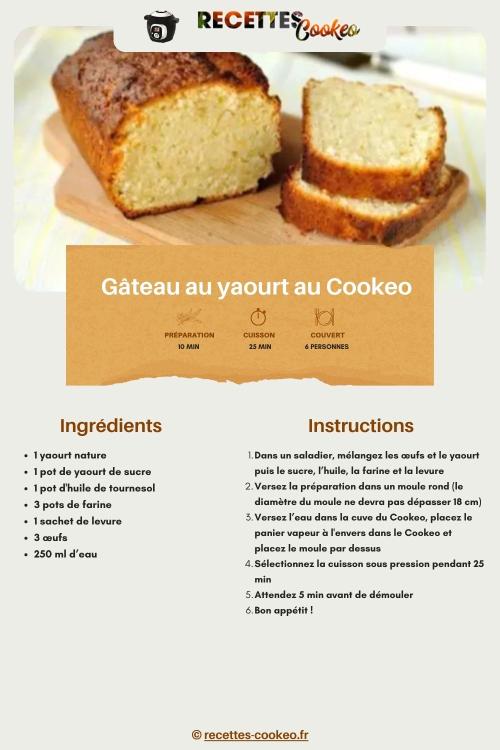 Gateau Au Yaourt Cookeo
